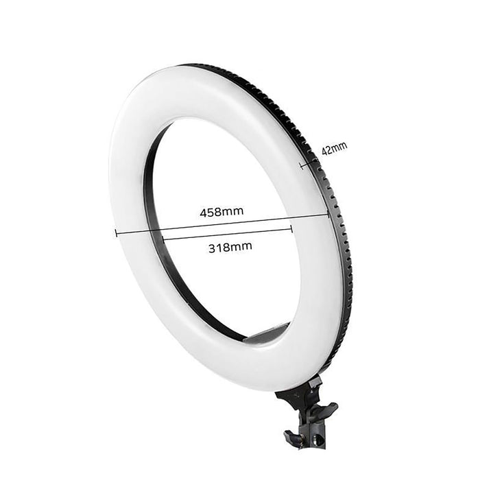 18" Professional Ring Light with Phone & Camera Holder – Lumina Pro