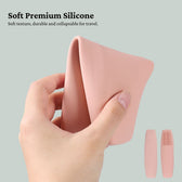 Magnetic Silicone Makeup Brush Holder Travel-Friendly with Built-in ...